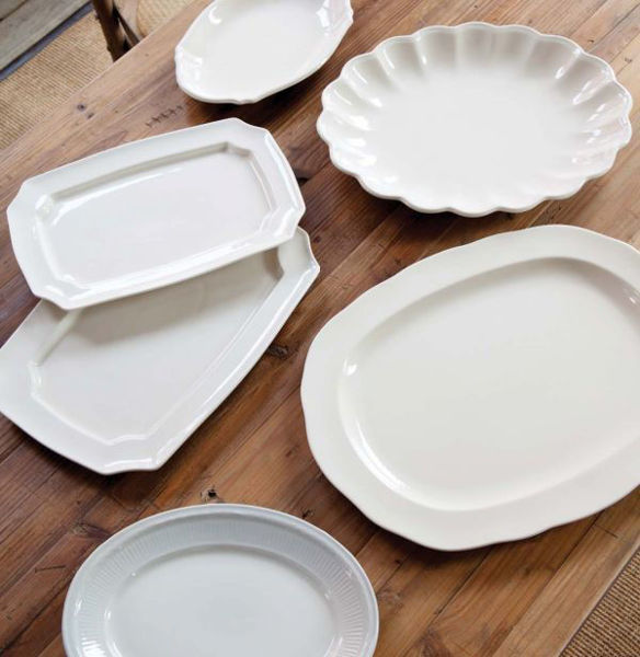 CREAMWARE PLATTERS SET | Adcock Furniture & Design