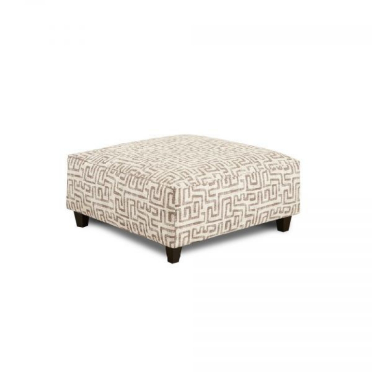 KUBA CHINCHILLA COCKTAIL OTTOMAN | Adcock Furniture & Design