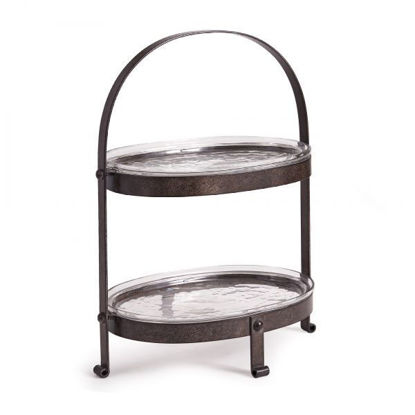 CORBIN 2-TIER SERVING TRAY | Adcock Furniture & Design