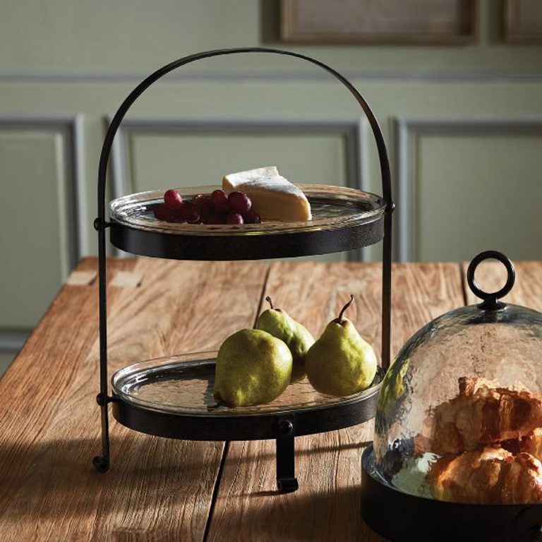 CORBIN 2-TIER SERVING TRAY | Adcock Furniture & Design