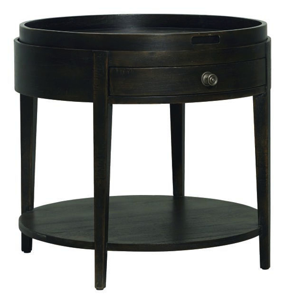 WOODRIDGE ROUND END TABLE | Adcock Furniture & Design
