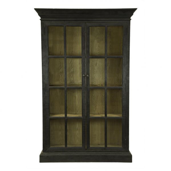 EBONY BLACK LIBRARY CABINET | Adcock Furniture & Design