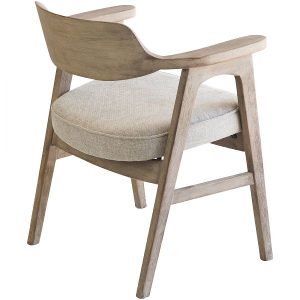 WAGNER NATURAL ARM DINING CHAIR | Adcock Furniture & Design