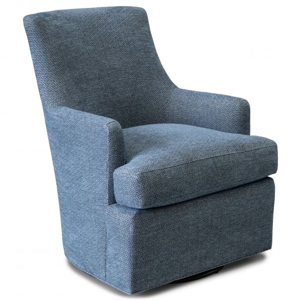 SLEDGE BLUE SWIVEL CHAIR | Adcock Furniture & Design