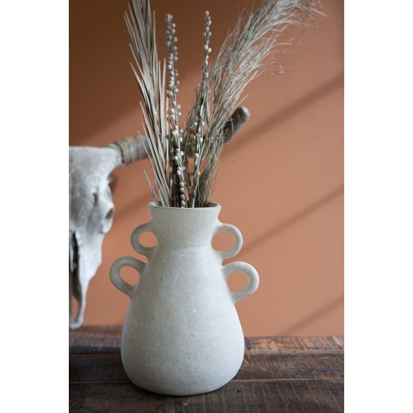 LARGE PAPER MACHE VASE | Adcock Furniture & Design