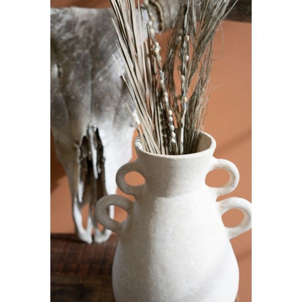 LARGE PAPER MACHE VASE | Adcock Furniture & Design