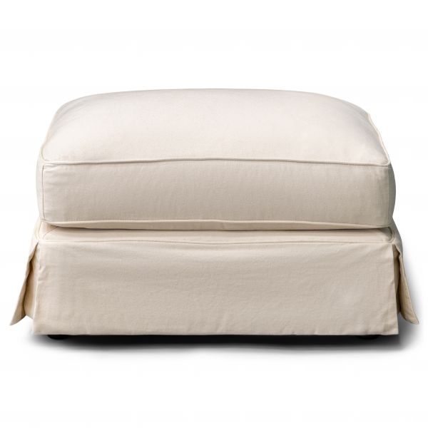 LILY NATURAL OTTOMAN | Adcock Furniture & Design